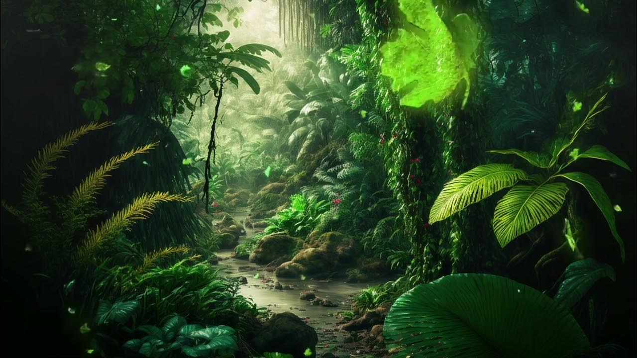 8 HRS Tropical Ambience - Exotic Birds Chirping in Tropical Forest ...