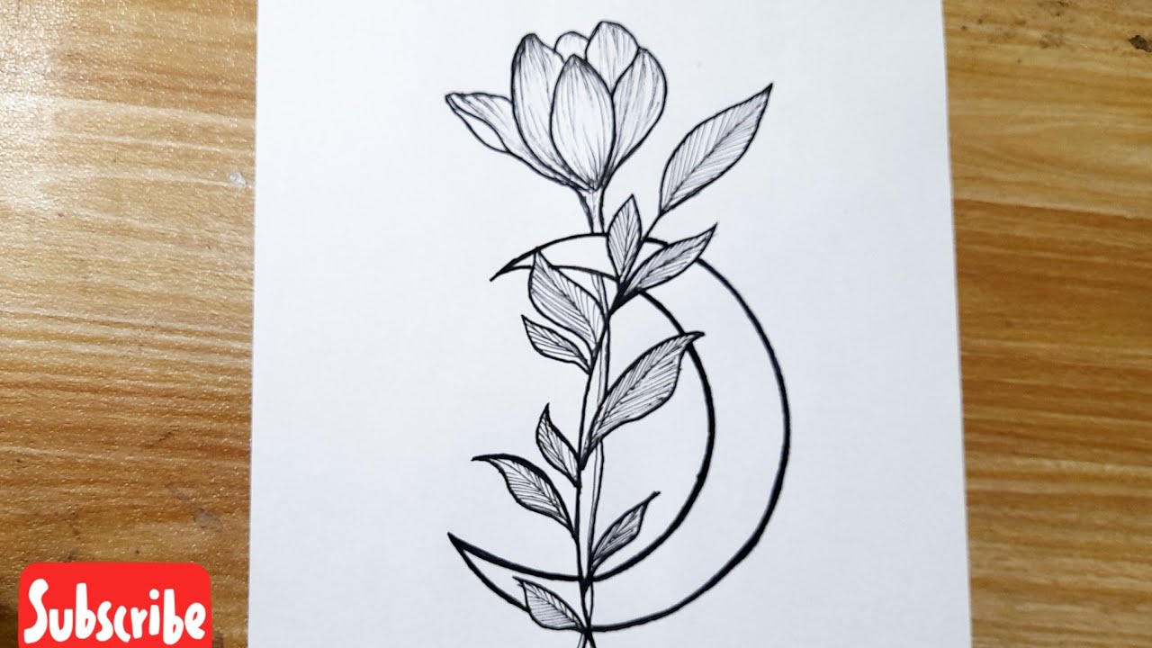 Olive Flower Drawing
