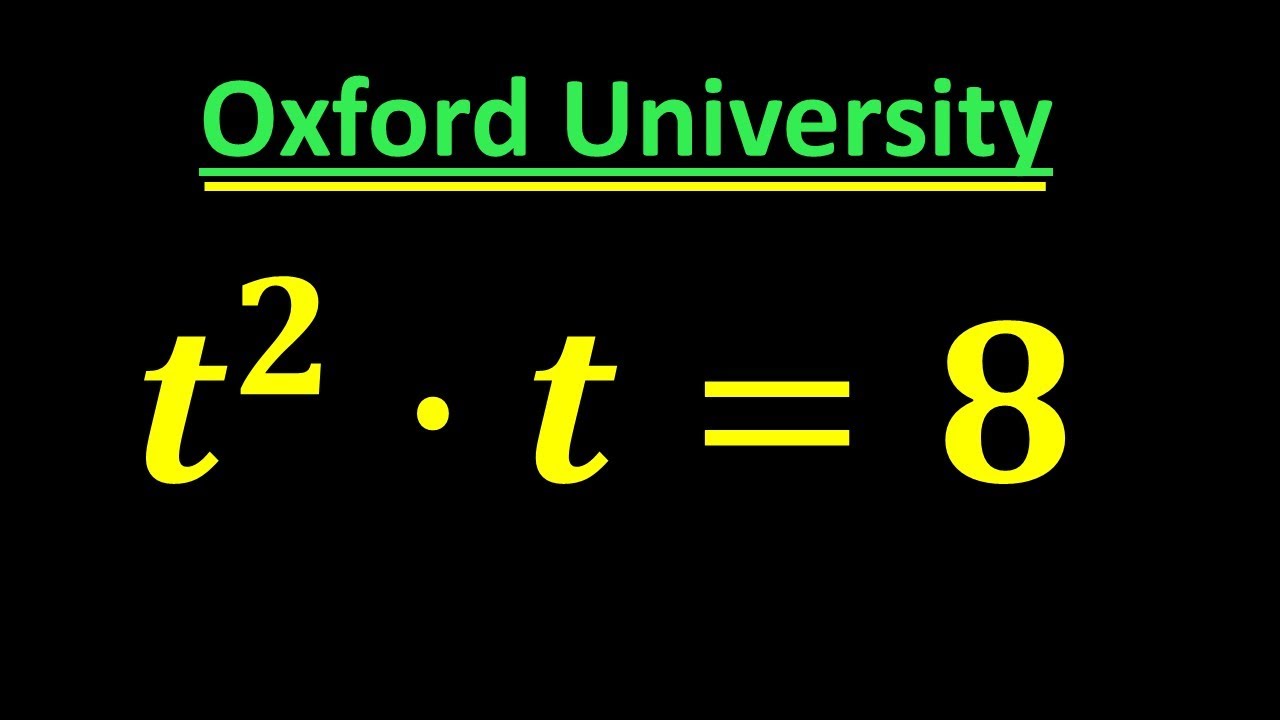 A very tricky Oxford University Admission Algebra Exam | Entrance ...