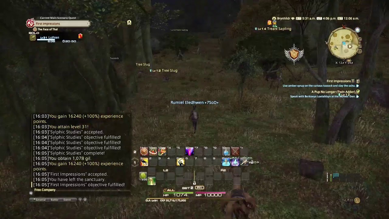 FFXIV Gameplay Feb 7th, 2020 - Joining the Twin Adders Grand Company ...