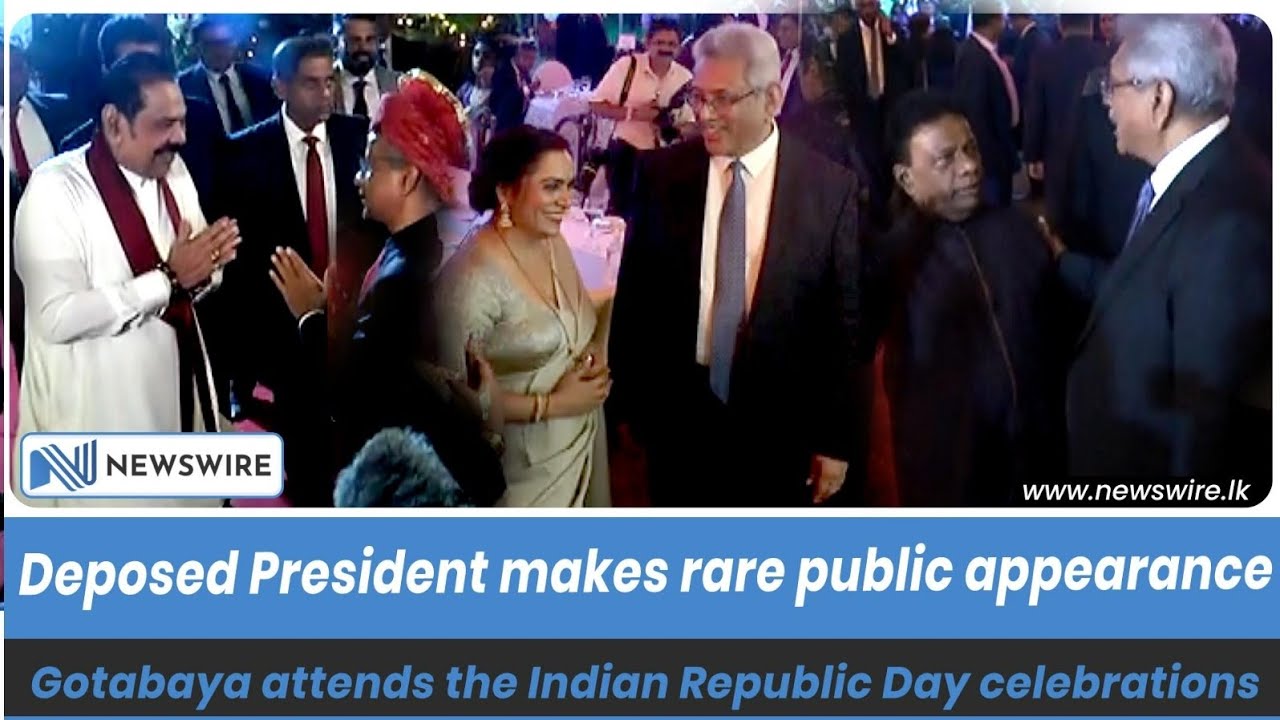 Deposed Former President Gotabaya Rajapaksa makes rare public ...
