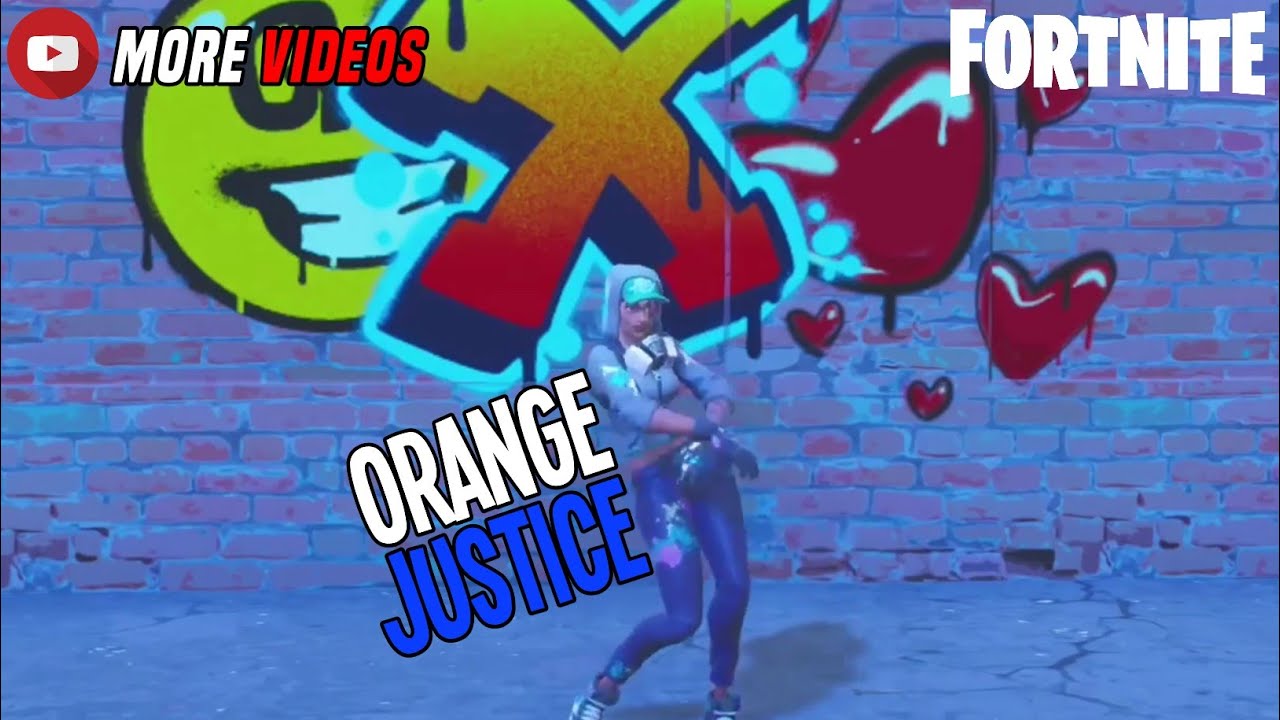 FORTNITE "DANCE ORANGE JUSTICE" ONE HOURS! - YouTube