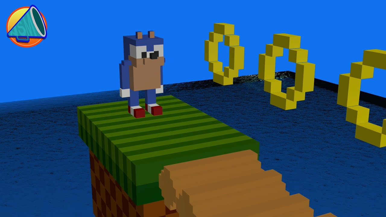 Blocky Sonic - YouTube