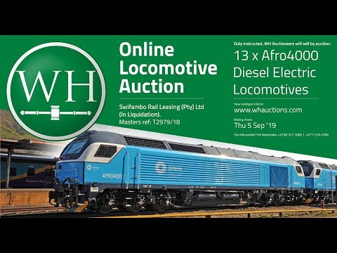 AFRO4000 Locomotives Online Auction - Swifambo Rail Leasing (Pty) Ltd ...