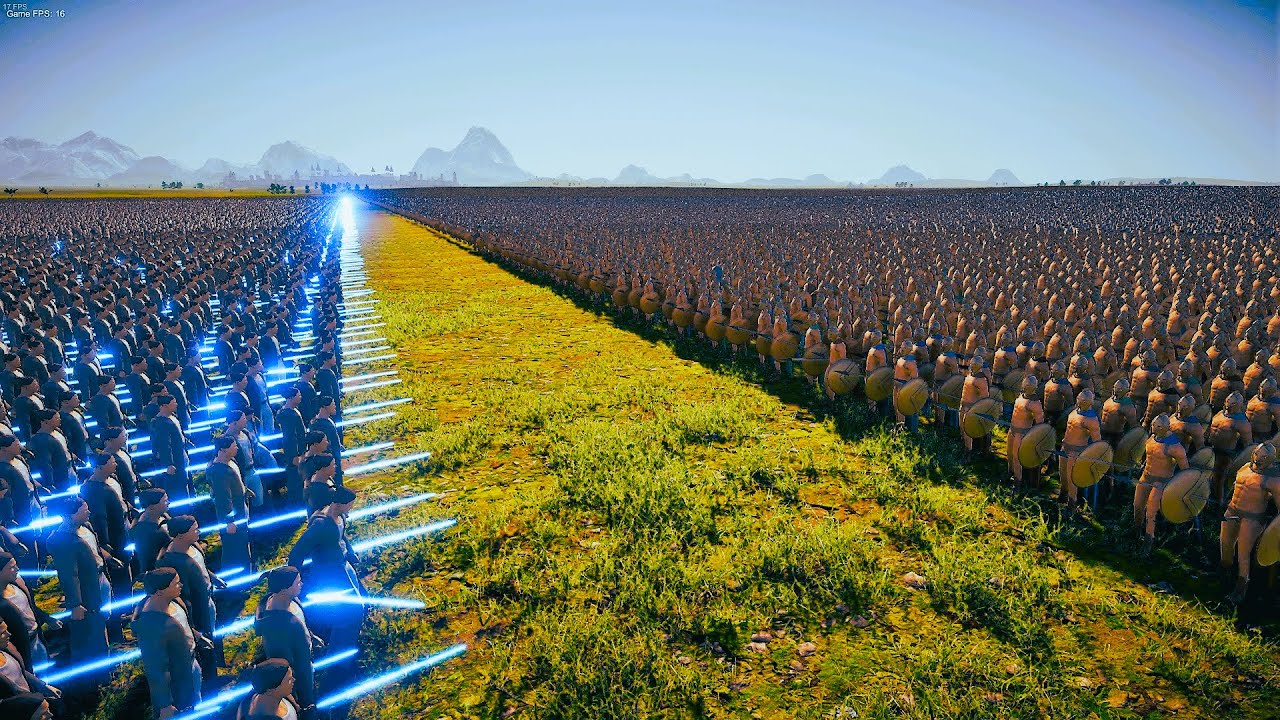 50,000 Laser Knights vs 1 Million Spartans - Ultimate Epic Battle ...