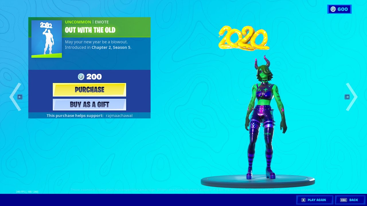 New OUT WITH THE OLD Emote in Fortnite, KRATOS is Back ! (Fortnite ...