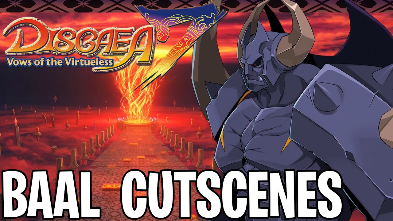 Disgaea 7: Vows of the Virtueless | Baal Postgame Superboss Cutscenes ...