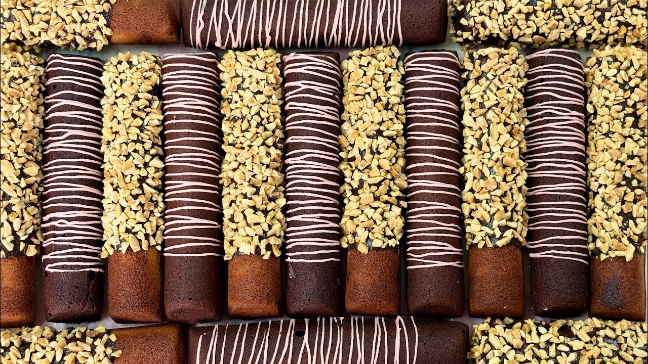 휘낭시에 빼빼로 만들기 Financier pepero recipe - YouTube