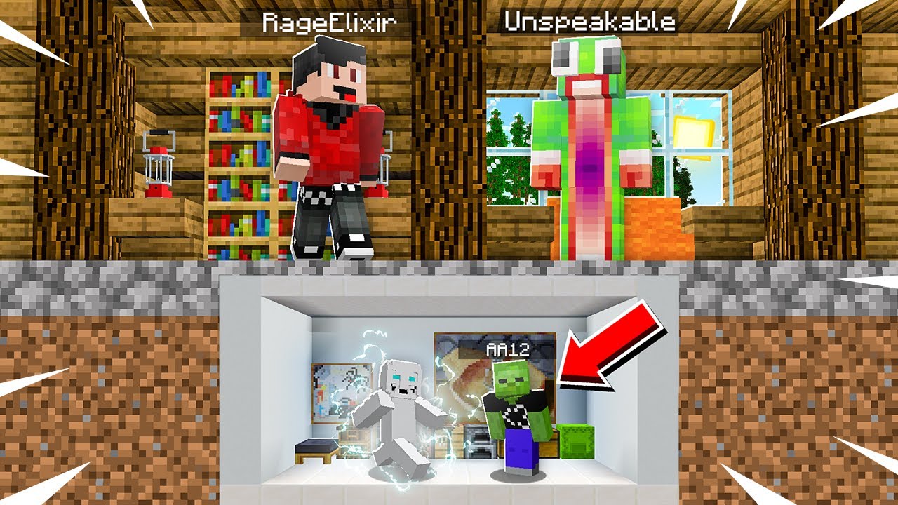 I Built A SECRET HOUSE Inside My Friends House in MINECRAFT! (Realms ...