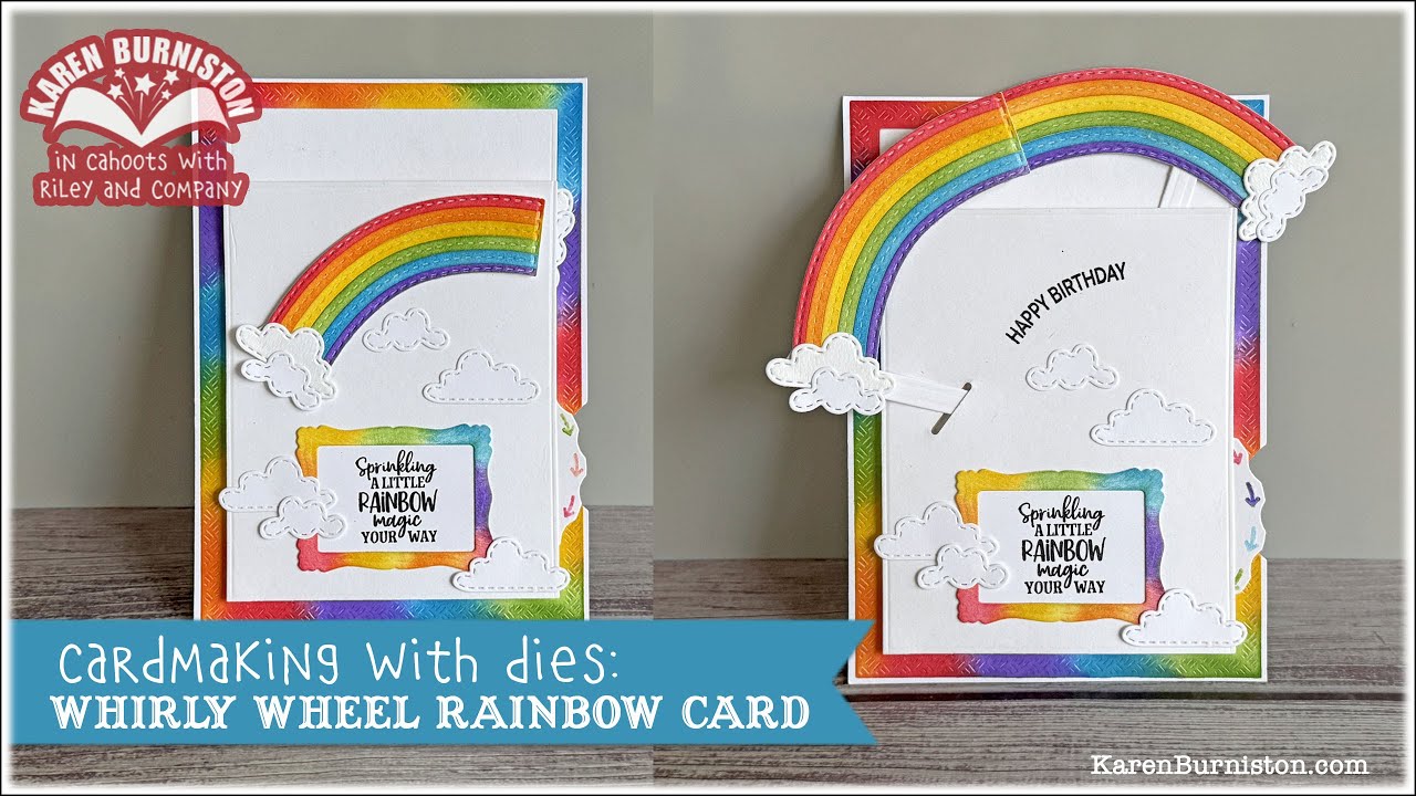 Cardmaking with Dies: Whirly Wheel Rainbow Card - YouTube