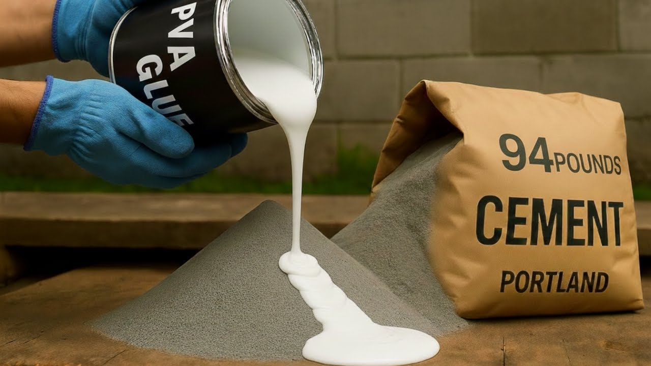 Mix CEMENT with PVA Glue and Discover a Priceless Construction Secret ...