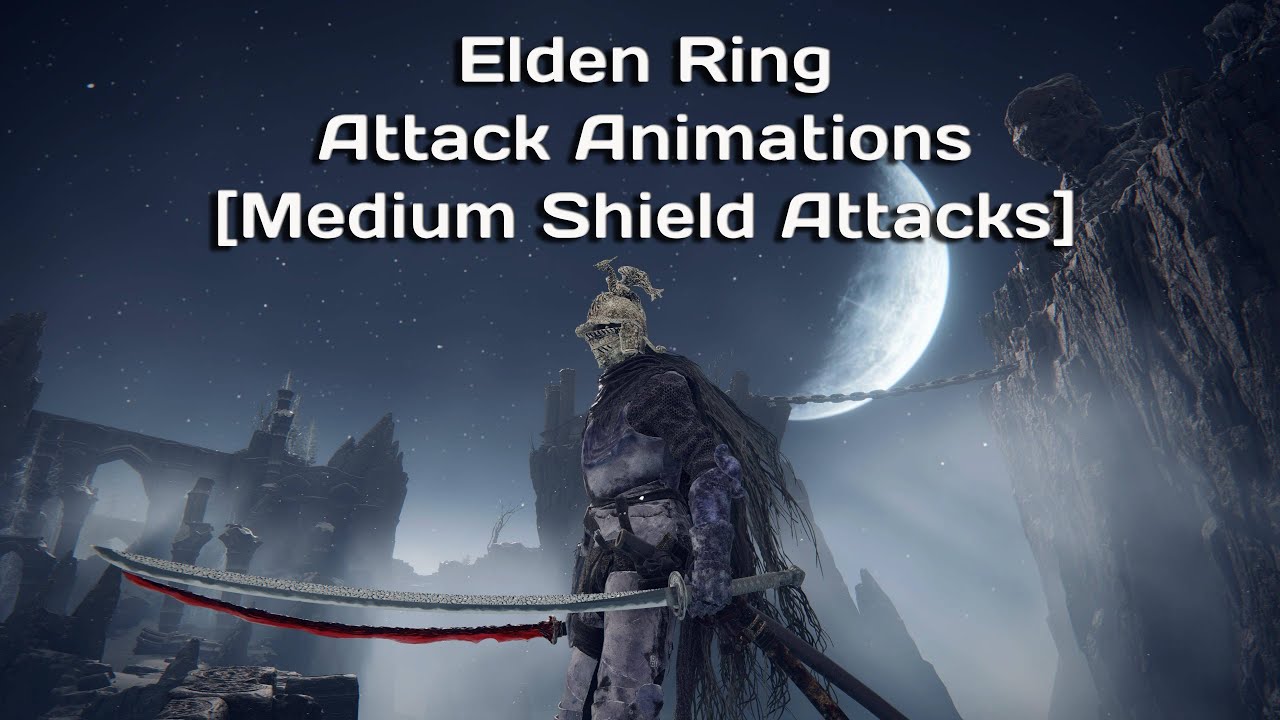 Elden Ring Attack Animations [Medium Shield Attacks] - YouTube