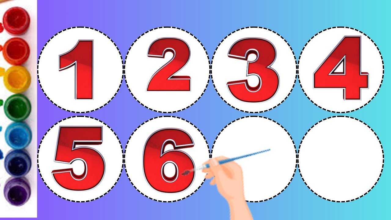123, 1234, 12345, one two three, counting - YouTube