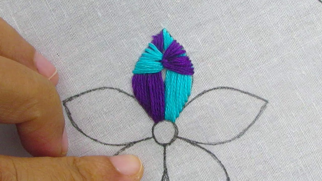 Super Creative Hand Embroidery Beautiful Fancy Flower Embroidery ...