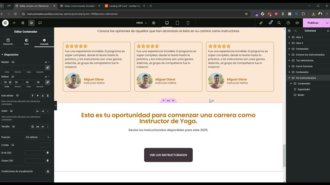 Elementor Uso de márgenes margin y rellenos padding - YouTube