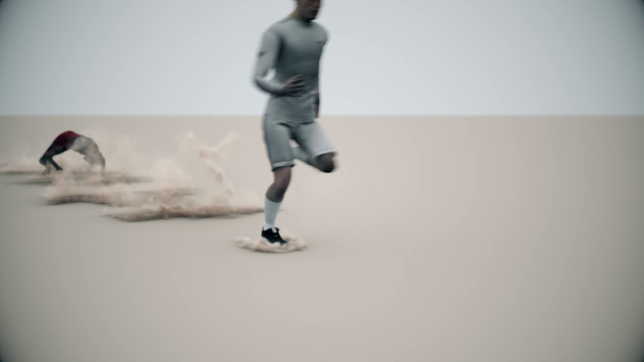 Phoenix FD 4 for Maya Running Dust test - YouTube