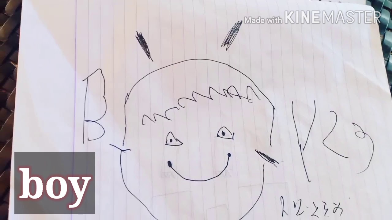 How To Draw 4 YEARS OLD BOY - YouTube