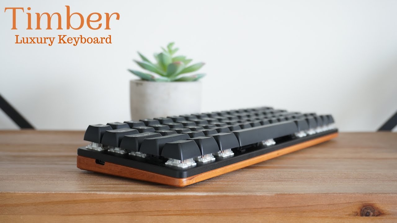 $200 Timber Mechanical 60% Keyboard Review - Natural Wood Luxury! - YouTube