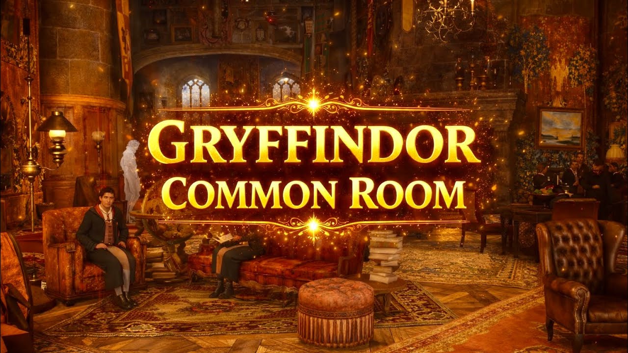 Gryffindor Common Room 🦁 | Hogwarts Music & Ambience - YouTube