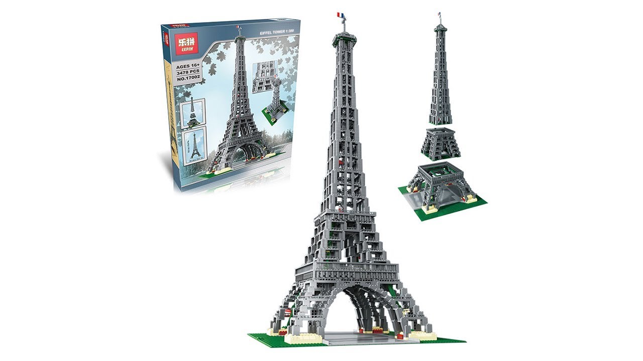 17002 Lepin Эйфелева башня копия Lego 10181 - YouTube