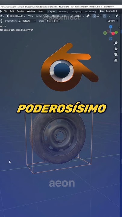 🛞 Cómo Usar el Poderosísimo Transformation Constraint en Blender - YouTube