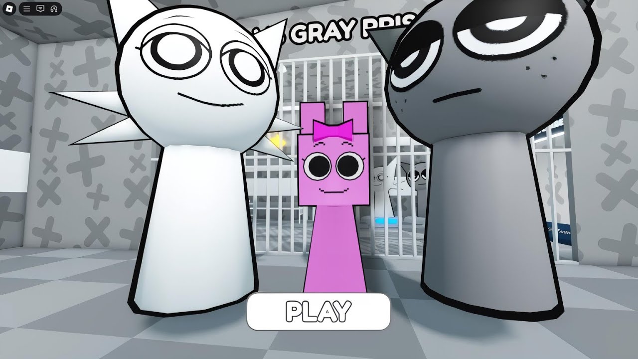 💓 PINKI BLOCK SPRUNKI ESCAPING FROM WENDA VS GRAY SPRUNKI'S PRISON RUN ...