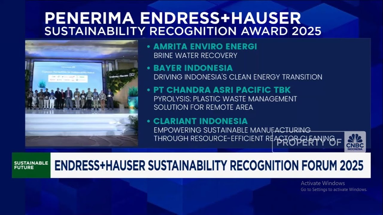 Endress+Hauser Sustainability Recognition Forum 2025 - YouTube