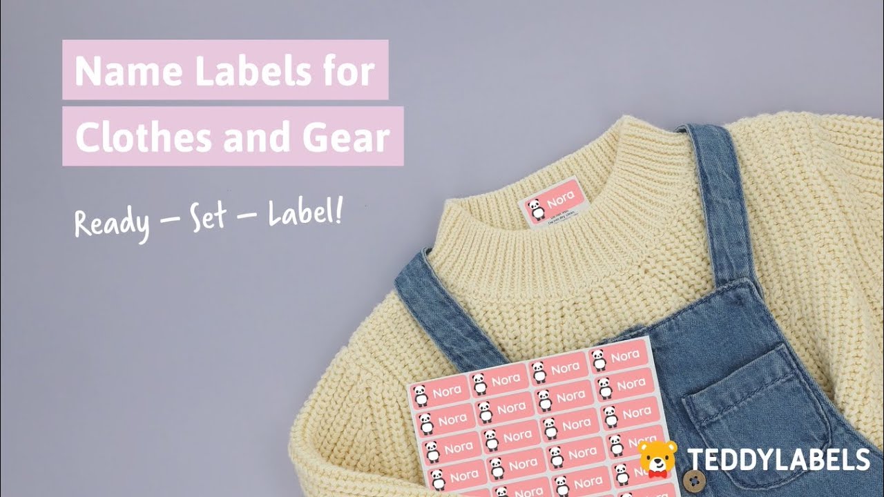 Name Labels for Clothes and Gear - How to Use Our Stickers - YouTube