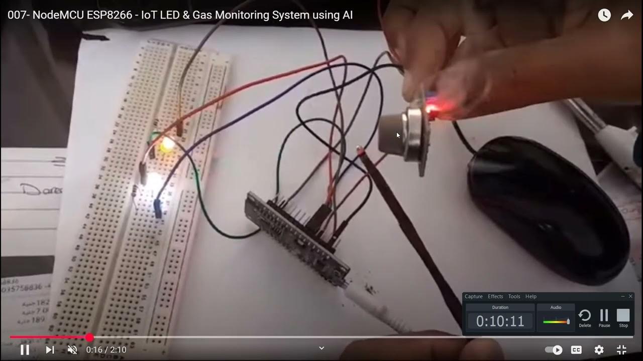 009- NodeMCU ESP8266 - IoT LED & Gas Monitoring System using AI Part 2 - YouTube
