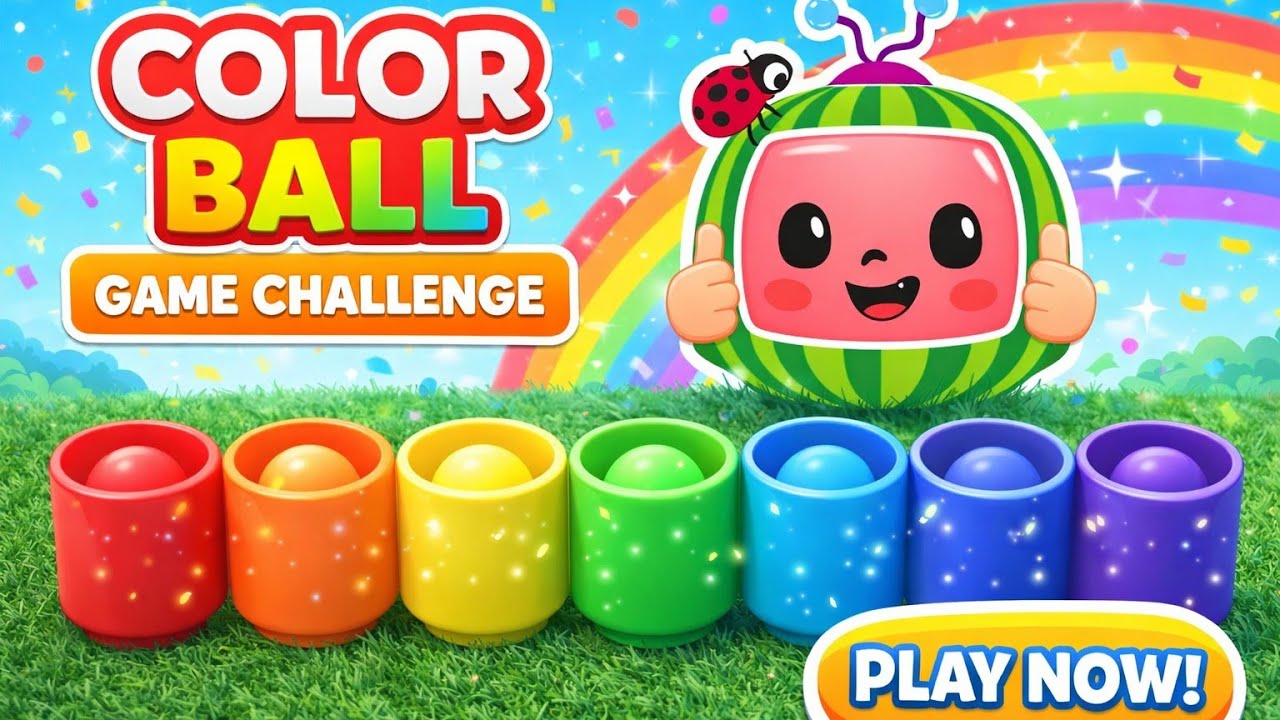 Ball Matching Game 🌈 | Learn Colors Quickly | Interactive Cartoon for ...