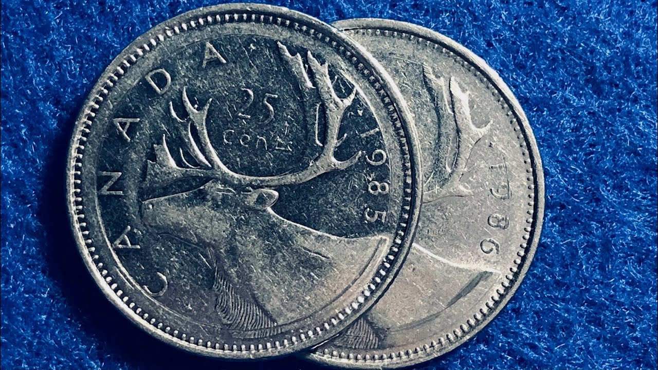 1985 and 1986 Canadian Quarter - YouTube