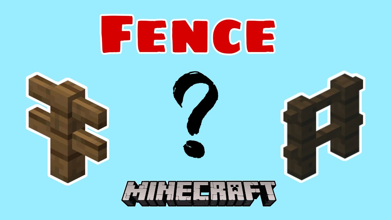 How To Make Fence In Minecraft | Minecraft Tutorial - YouTube