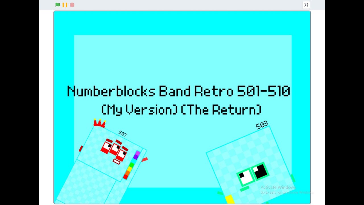 Numberblocks Band Retro 501-510 (My Version) (The Return) - YouTube