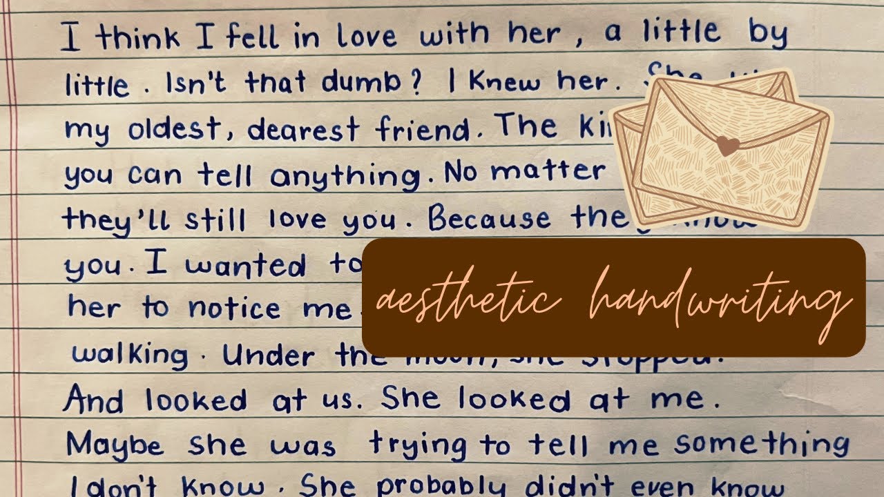 How to: Write in Aesthetic & Neat Handwriting - YouTube