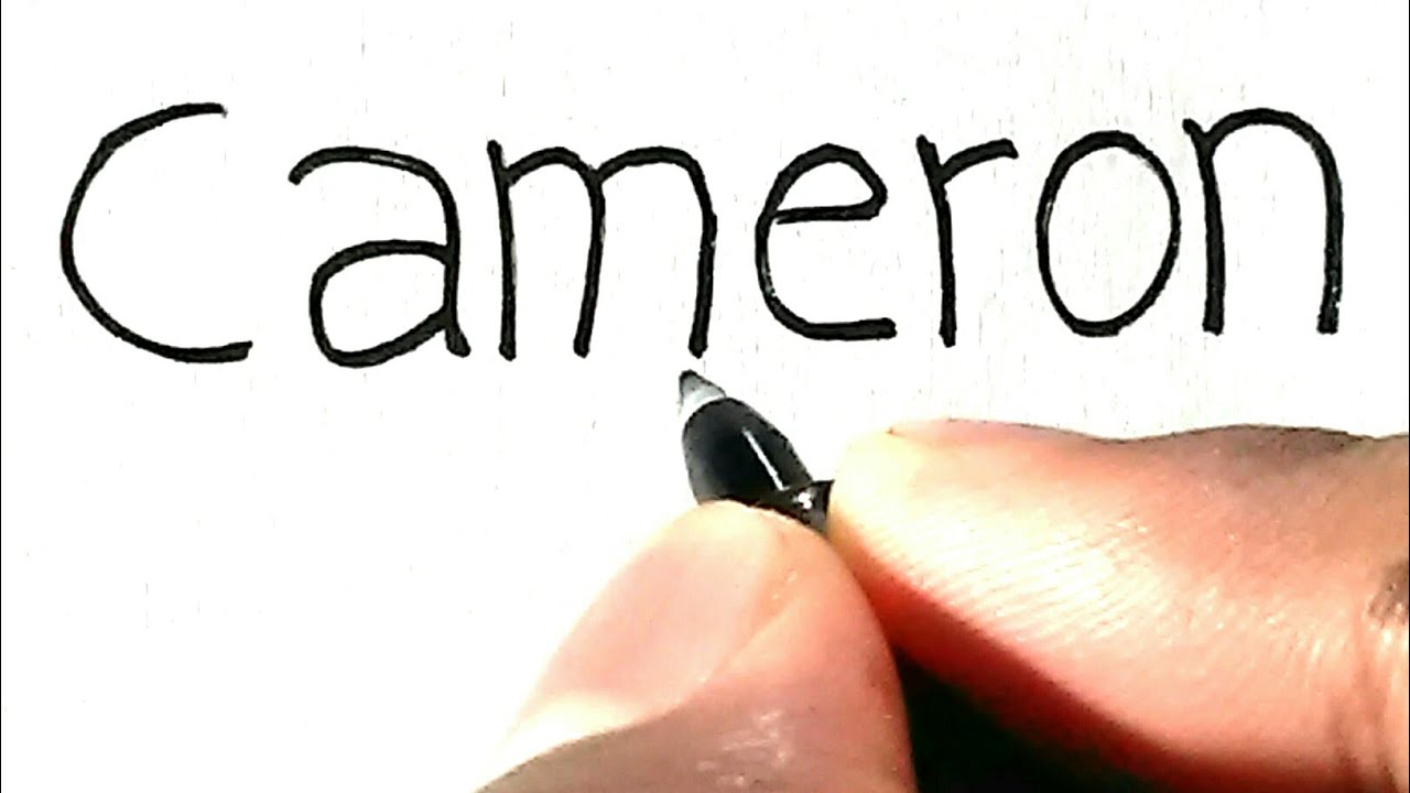 Green, How to Turn word CAMERON into Cameron Green Drawing - YouTube