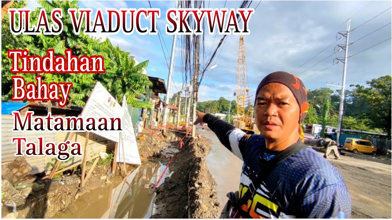 ULAS VIADUCT SKYWAY.MAY MGA TINDAHAN AT BAHAY ANG MATAMAAN AT GINIBA NA ...