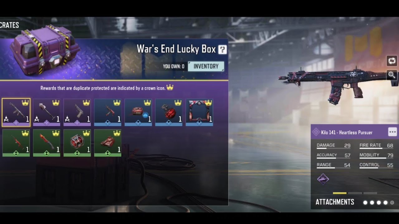 WARS END LUCKY BOX WITH KILO ALL REWARDS SHOWCASE CODM S8 LEAKS 2024 ...