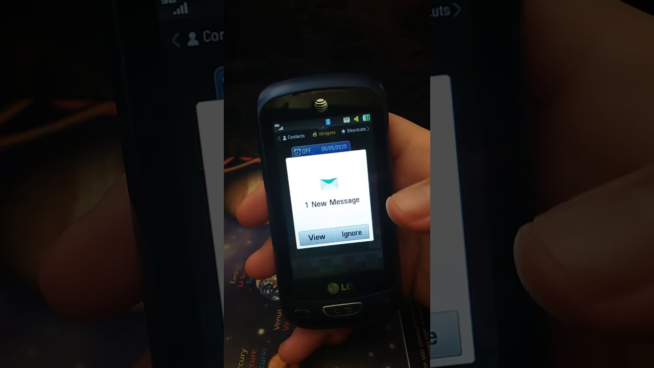 LG Xpression 2 incoming message - YouTube