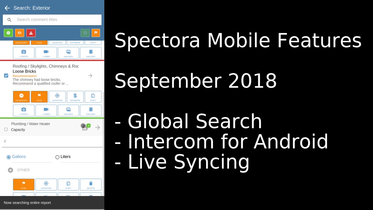 Spectora Mobile Features September 2018 - YouTube