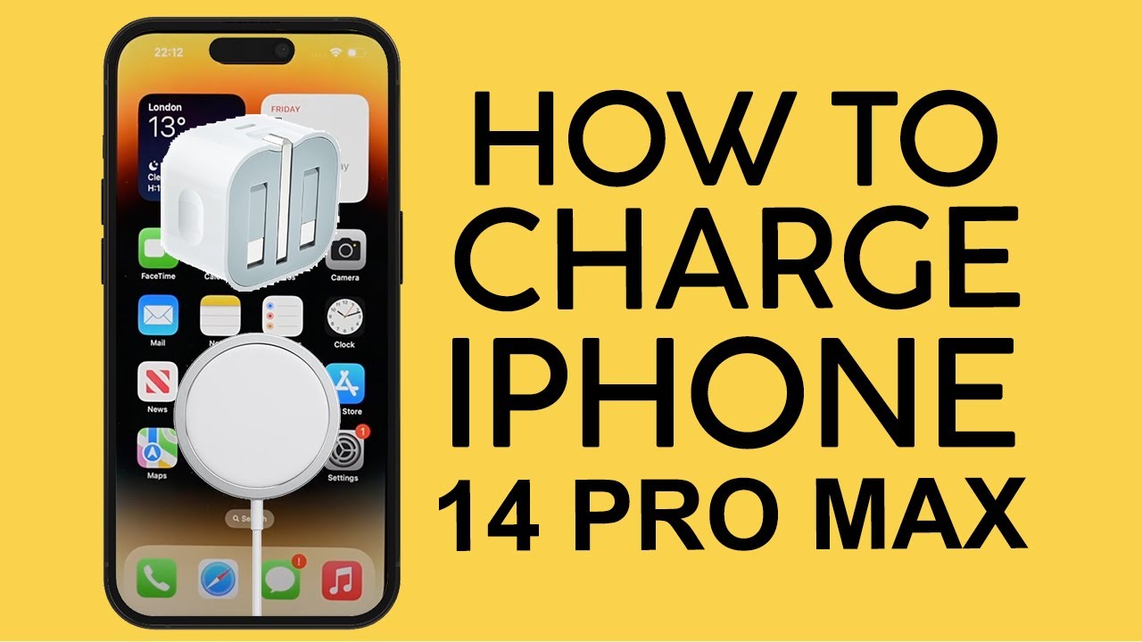 How to Charge your Iphone 14 Pro Max | 20W Charger | MagSafe Charger ...