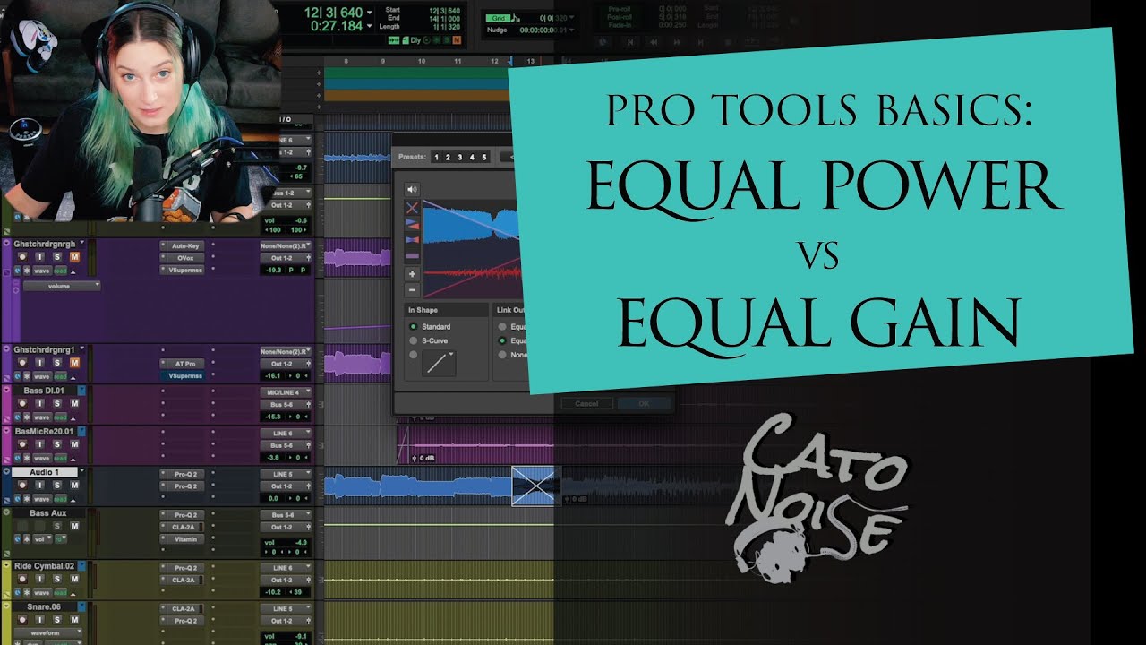 Pro Tools Basics: Equal Power vs Equal Gain - YouTube