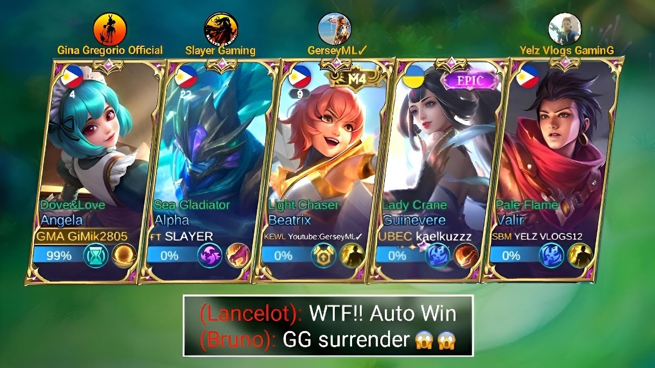 FINALLY!! YOUTUBER + GUINEVERE = EZ WIN IN RANKED GAME! | mlbb - YouTube