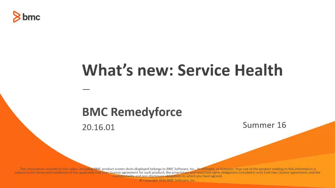BMC Remedyforce - What’s new: Service Health - YouTube