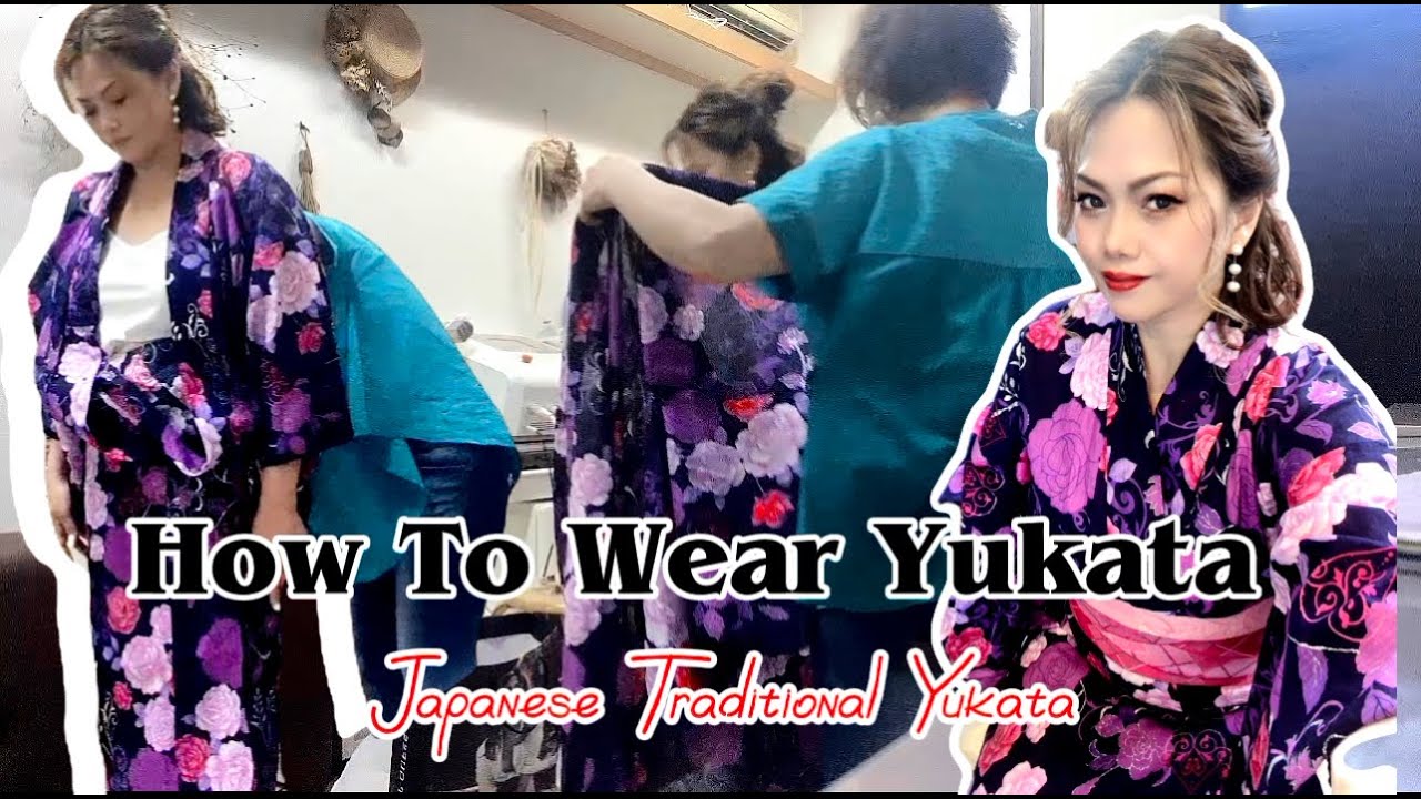 HOW TO WEAR YUKATA | Hair And Make Up､Luv it! 😍🩷💜 - YouTube