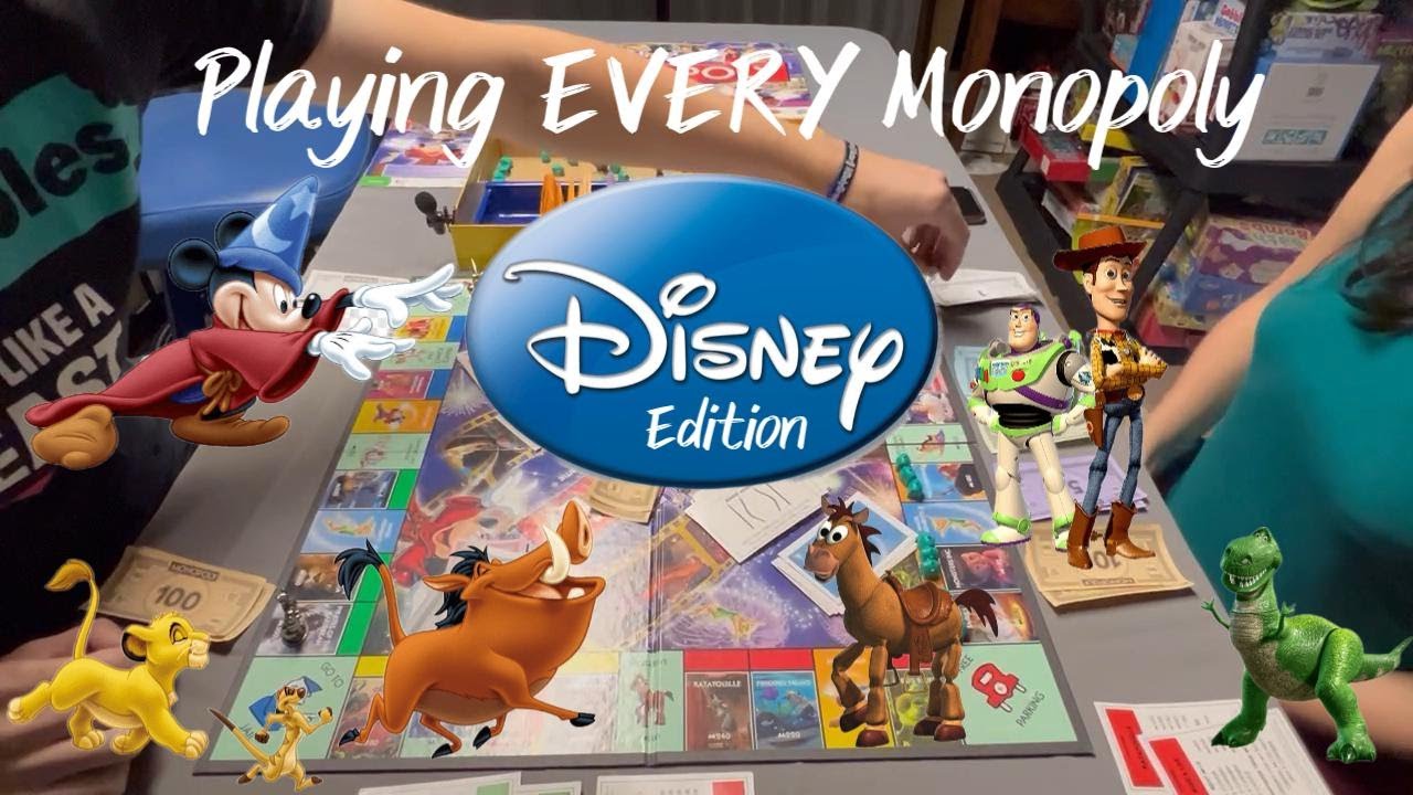 We played the Disney edition Monopoly as we attempt to play them all ...