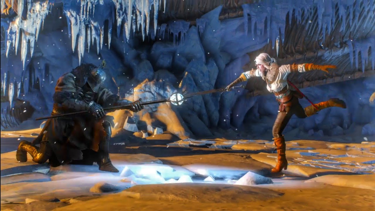 Ciri & Geralt VS Caranthir Boss Fight - THE WITCHER 3 WILD HUNT - YouTube