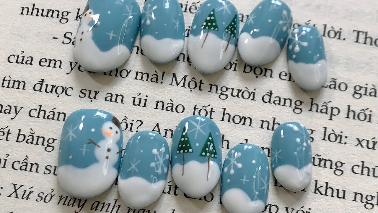 Snowman Nail Art Tutorial - YouTube