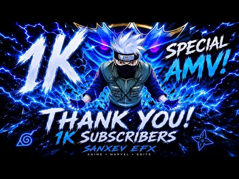1k Special 🥶 Kakashi AMV Edit ❤️‍🔥 [© SANXEV EFX•]