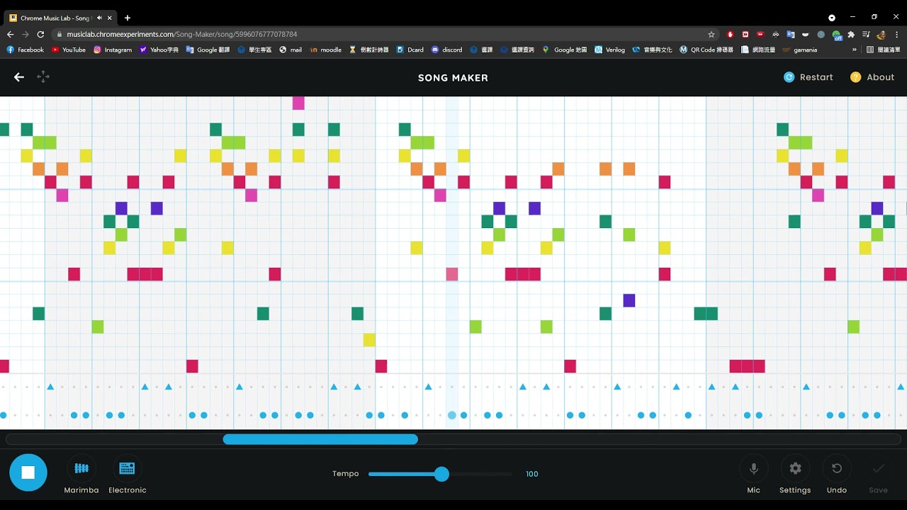Super mario theme song - Google Chrome Song maker - YouTube