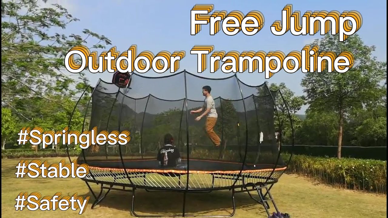 Free Jump safety springless trampoline outdoor toy sporting goods ...